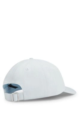BOSS Cotton Twill Baseball Cap With Embroidered Logo - Light Blue