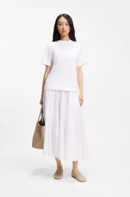 BOSS Mercerized Cotton Relaxed-fit T-shirt