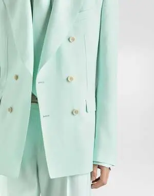 Dolce & Gabbana Sicilia Light Double-breasted Jacket - Azure
