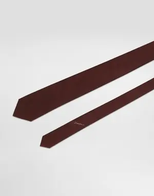 Dolce & Gabbana Satin Jacquard Cravat - Bordeaux