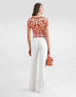 Dolce & Gabbana Majolica-print Jersey T-shirt