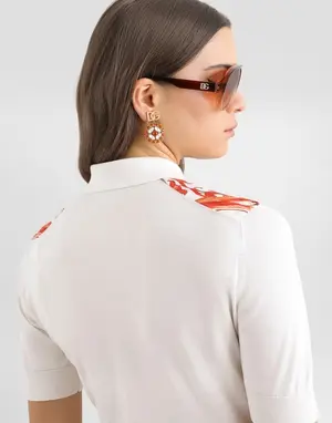Dolce & Gabbana Majolica-print Silk And Twill Polo