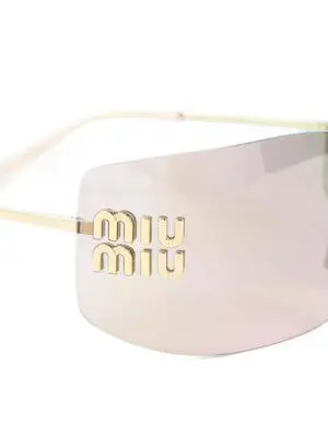 Miu Miu Aube Logo-plaque Sunglasses