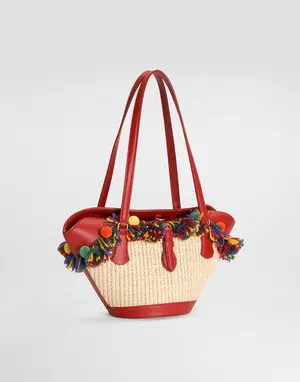 Dolce & Gabbana Raffia Cotta Capri Bag