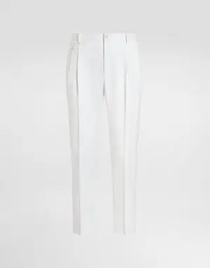 Dolce & Gabbana Viscose Canvas Trousers