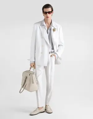 Dolce & Gabbana Viscose Canvas Trousers