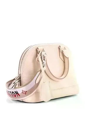 LOUIS VUITTON Alma Handbag In Epi Leather With Logo Jacquard Strap - Neutrals