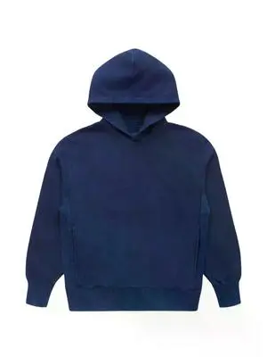 BLUE BLUE Indigo Dyed Knitted Hoodie - Blue