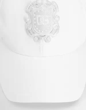 Dolce & Gabbana Embroidered Cotton Drill Baseball Cap