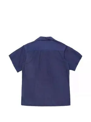 BLUE BLUE Short-sleeved Silk Shirt