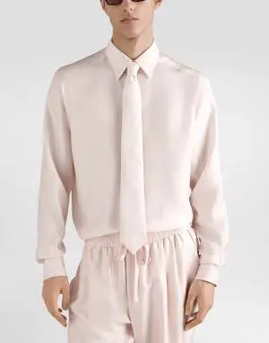 Dolce & Gabbana Silk Twill Neck Tie - Pink