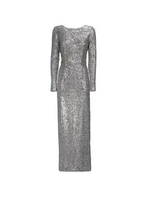 CATALINA Sequin Embellished Maxi Dress - Grey