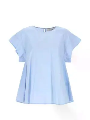 EMMA E GAIA Short-sleeve Blouse With Button Detail
