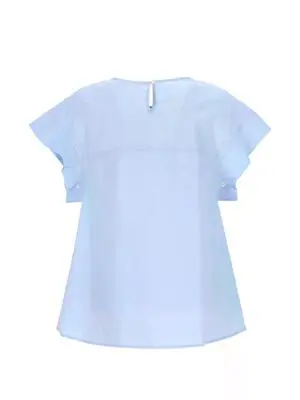 EMMA E GAIA Short-sleeve Blouse With Button Detail