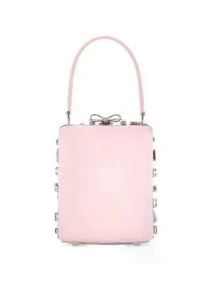 SELF-PORTRAIT Mini Bow Crystal-embellished Tote Bag