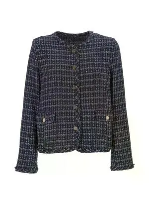 Marella Woven Texture Jacket - Blue