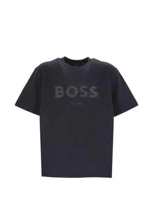 BOSS Logo-print Cotton T-shirt - Black
