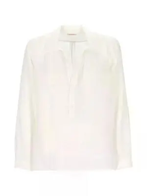 OFFICINA36 Button-placket Long-sleeve Shirt - White
