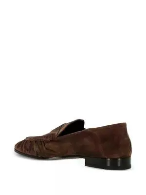 ORTIGNI Ruched Penny Loafers