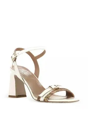 ALVIERO MARTINI 1° CLASSE Geo Map Print Buckle Sandals