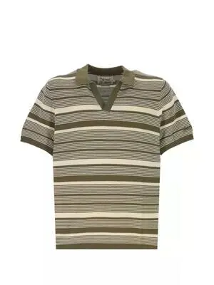 MC2 SAINT BARTH Striped Cotton T-shirt - Green