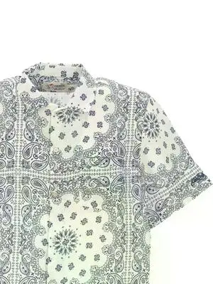 MC2 SAINT BARTH Bandana-print Linen Shirt