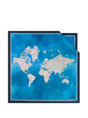 ALVIERO MARTINI 1° CLASSE Geo Dots Square Scarf