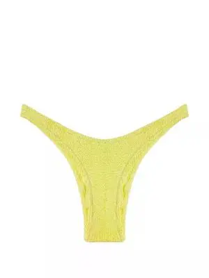 REINA OLGA Ginny Crinkled Bikini Bottoms - Yellow