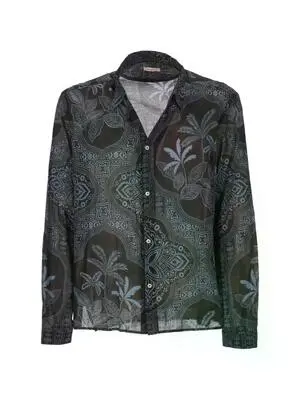 OFFICINA36 Paisley-print Palm-tree Shirt
