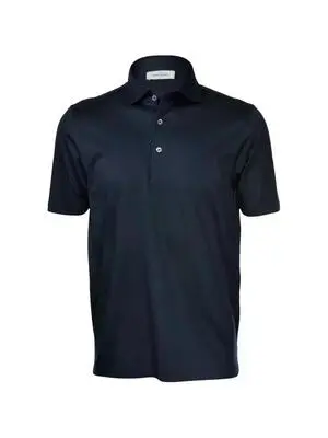 GRAN SASSO Short-sleeve Polo Shirt - Blue