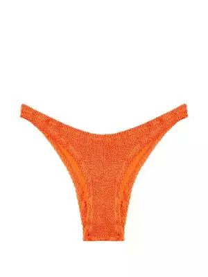 REINA OLGA Ginny Smocked Bikini Bottoms - Orange