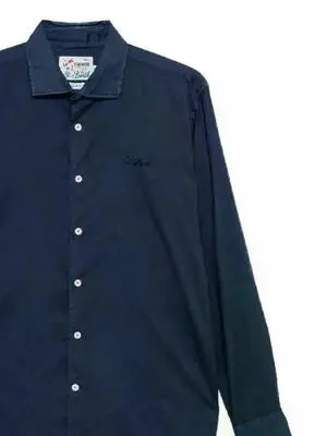 MC2 SAINT BARTH Logo-embroidered Cotton Shirt