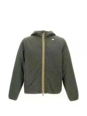K-WAY Logo-patch Hooded Jacket - Green