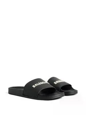 Balenciaga Embossed-logo Slides