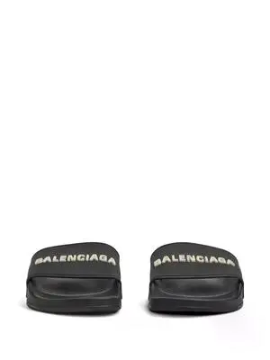 Balenciaga Embossed-logo Slides
