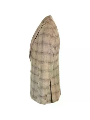 AL DUCA D’AOSTA 1902 Tartan-check Notched-lapel Blazer