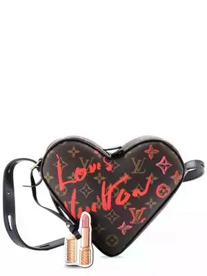 LOUIS VUITTON Limited Edition Fall In Love Monogram Canvas Crossbody Bag - Brown
