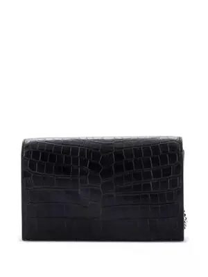 Saint Laurent Monogram Tassel Chain Wallet - Black