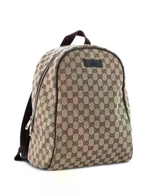 Gucci Gg Canvas Zip Around Travel Backpack
