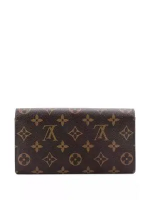 LOUIS VUITTON Vintage Sarah Wallet Monogram Canvas Small Wallets - Brown