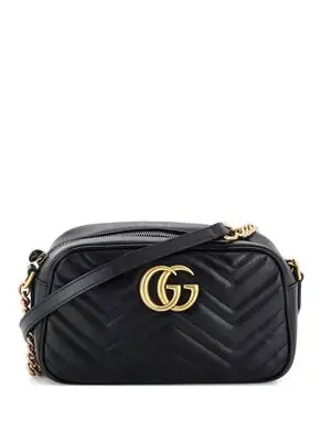 Gucci Matelassé Leather Shoulder Bag - Black