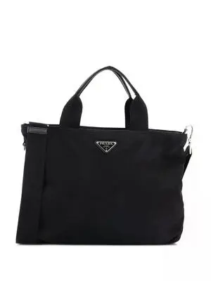 Prada Vela Convertible Tessuto Small Tote Bag