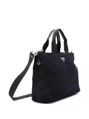 Prada Vela Convertible Tessuto Small Tote Bag