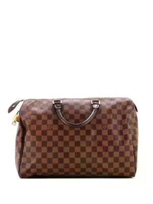 LOUIS VUITTON Speedy 35 Satchel Handbag - Brown