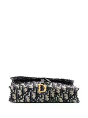 Dior Saddle Chain Clutch Bag - Blue