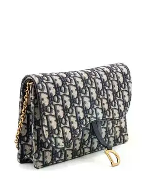 Dior Saddle Chain Clutch Bag