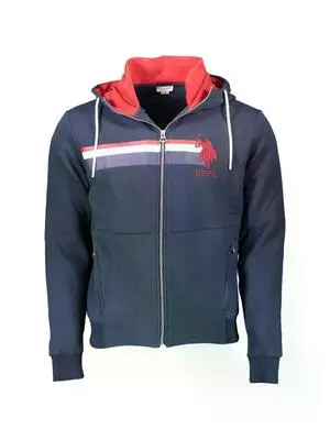 U.s. Polo Assn. Hoodie With Embroidered Logo - Blue