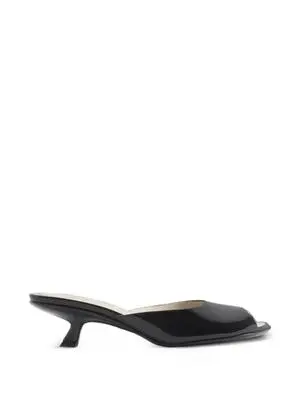 MUGLER Kitten-heel Sandals - Black