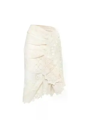 Zimmermann Embroidered Woven Pareo Skirt