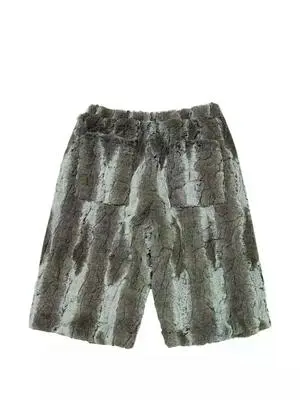 THUG CLUB Tc Bone Faux-fur Shorts